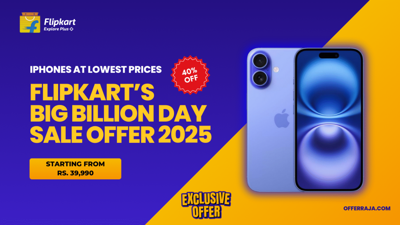 iPhone Sale Flipkart 2025 | Big Billion Days Offer – OfferRaja